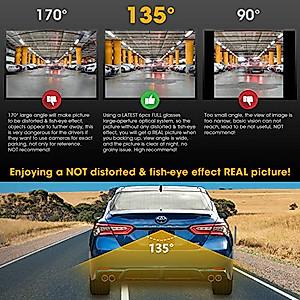 NATIKA Backup/Front/Side View Camera: No Distortion Effect Starlight Night Vision HD Metal Flush or Surface Mount CVBS | AHD Reverse Rear View Backup Camera for Cars Pickup Trucks SUVs RVs Vans