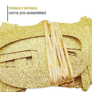 11th Birthday Gold Glitter Banner, Official 11 Pre-Teen Decoration, Cheers to 11 Years Old Birthday Party Sign