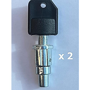 Lock and Key for Classic Gumball Machine - Vending Machines Top Lid Tubular Key Lock for Capsule, Candy, Gumball Vending Machine. Gumball Machine Lock and Key 1/4" Thread (2pc - Key Y2)…