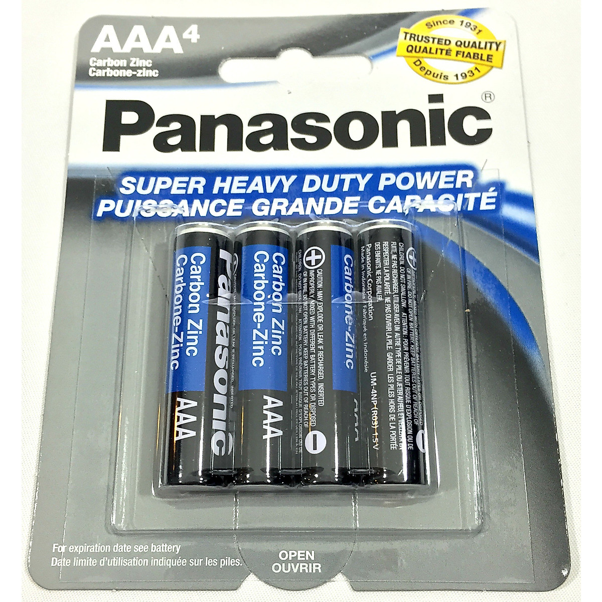 Panasonic 16PC AAA Batteries Super Heavy Duty Power Carbon Zinc Triple A Battery 1.5V