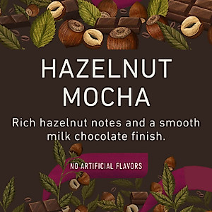 Peet's Coffee Flavored K-Cup Pods, Hazelnut Mocha (22 Count) Single Serve Pods Compatible with Keurig Brewers