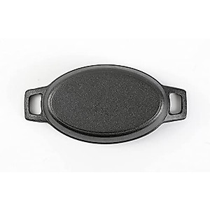 HAWOK Cast Iron Mini Oval Serving Dish 6.1 inchx 3.85 inch set of 4……