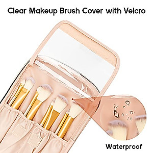 OCHEAL Makeup Bag, Portable Cosmetic Bag, Large Capacity Travel Makeup Case Organizer, Black For Women Toiletry Bag for Girls Traveling With Handle and Divider