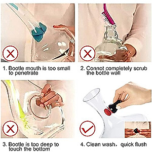 Magnetic Spot Scrubber, Magnetic Precision Scrubber, Aquarium Glass Cleaner, Magnet Cleaning Brush, Strong Magnetic Scratch-Free No-Slip for Fish Tank Vases Decanter