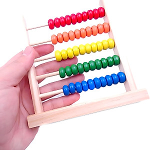 MAGIKON Miniature Counting Frame,5 Rows,Learning Mathematics Abacus