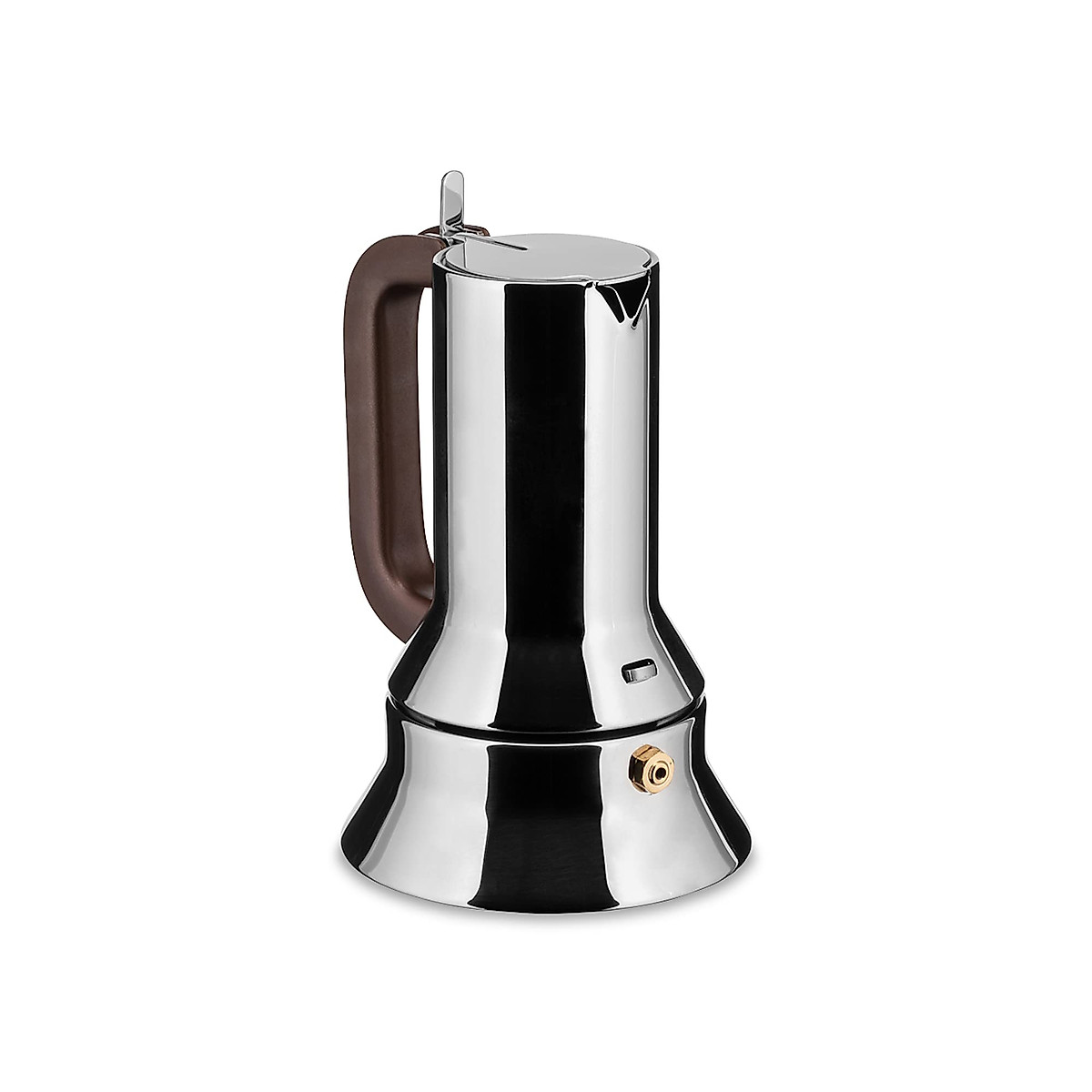 Alessi 9090/1 - Design Stovetop Espresso Coffee Maker, 18/10 Stainless Steel, Mirror Polished, 1 cup