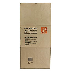 NLAVNG Heavy Duty Brown Paper 30 Gallon Lawn and Refuse Bags for Home and Garden (15 Lawn Bags) 2 Case of Pack of 15 Lawn Bags
