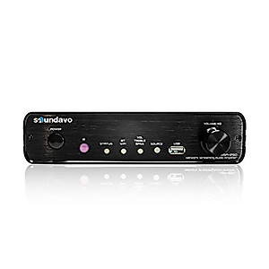 Soundavo NSA-250 Multi-Room Audio Streamer Amplifier 50W + 50W | Supports Airplay, DLNA, WiFi & Bluetooth | 24bit 192 kHz Hi-Fi Audio Streaming Integrated 2.1 Channel Amp for Home Speakers