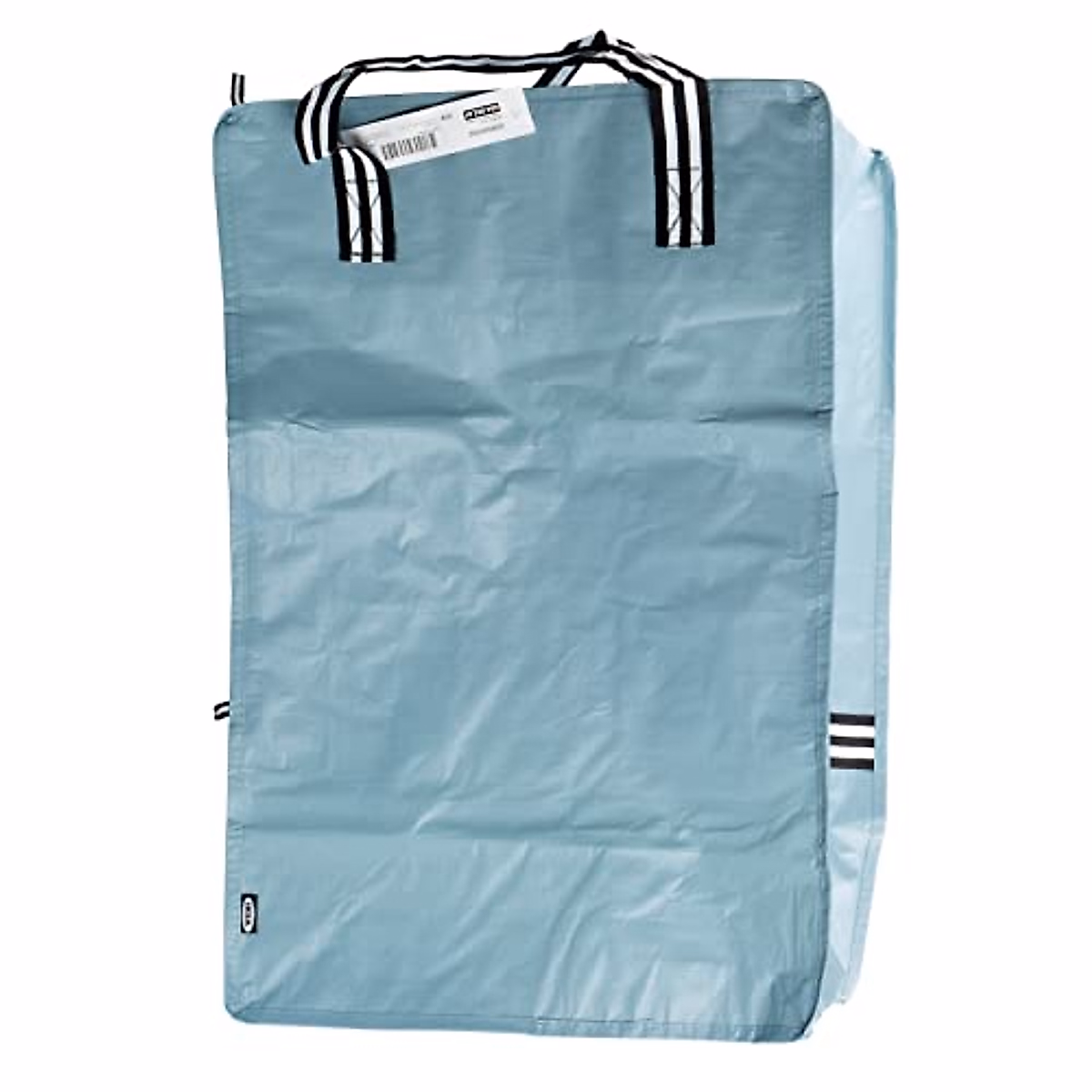 Ikea GORSNYGG Large Trunk Carrier Bags (FRAKTA-Style), Light Blue with Striped Handles, 40x30x60cm, 72L, 604.992.61 - Set of 2