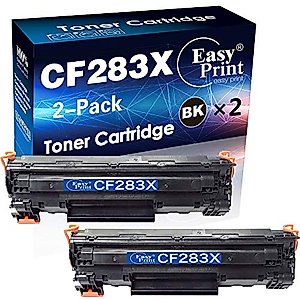 EASYPRINT 2-Pack Compatible 283X CF283X Toner Cartridge Replacement for 83X Used for HP Pro M125, M125a, M125fw, M126, M126a, M127, M127fn, M127fw, M201, M201mfp, M225, M225mfp Printer