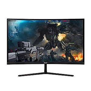 Acer EI272UR Pbmiiipx 27" 1500R Curved WQHD (2560 x 1440) VA Gaming Monitor with AMD Radeon FreeSync2 HDR Technology, 144Hz,VESA Certified DisplayHDR400, DCI-P3 (Display Port & 3 x HDMI Ports),Black