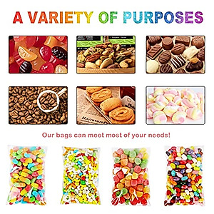 Qtop Cookie Bags 120 Pcs Candy Bags Clear Plastic Bags 4"x6"-1.57 mils Thick Self Sealing OPP Cello Bags, Self Adhesive Bags for Bakery Cookies Goodies Favor Decorative Wrappers