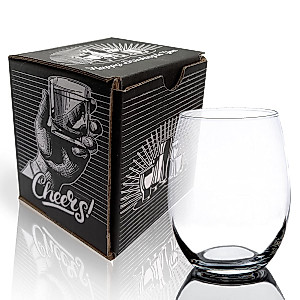 Toasted Tales - Drunkin' Grownups Wine Glass | Stemless Bachelorette Drinking Glasses | Gift for Her | Weekend Gifts for Women | Wine Glasses for Camping | Large Wine Glasses Gift for Women (15 oz)