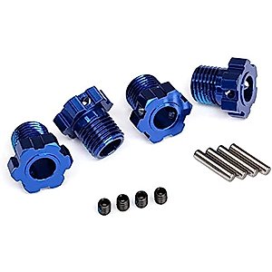 Traxxas 8654 Aluminum 17Mm Splined Wheel Hubs, Blue