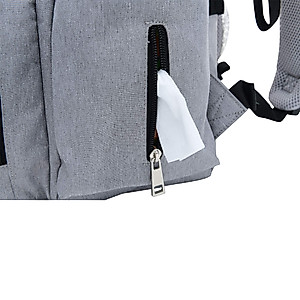 Diaper Backpack for Mom and Dad - Stylish Designer Diaper Bag for Women and Men, Boys and Girls - Baby Bookbag Includes Changing Pad, Large Roomy Pockets, Insulated Pouch - Great For Travel