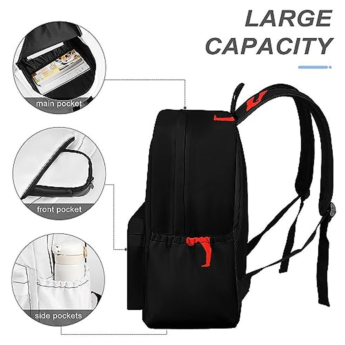 Break Dance Travel Backpack Lightweight 16.5 Inch Computer Laptop Bag Casual Daypack for Men Women