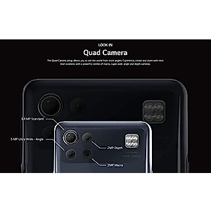 LG K92 5G (128GB, 6GB) 6.7" FHD+, Snapdragon 690, 64MP Quad Camera, US 5G / Global 4G LTE AT&T Unlocked (Cricket, Global/NOT for T-Mobile) LM-K920AM (64GB SD Bundle, Titan Gray) (Renewed)