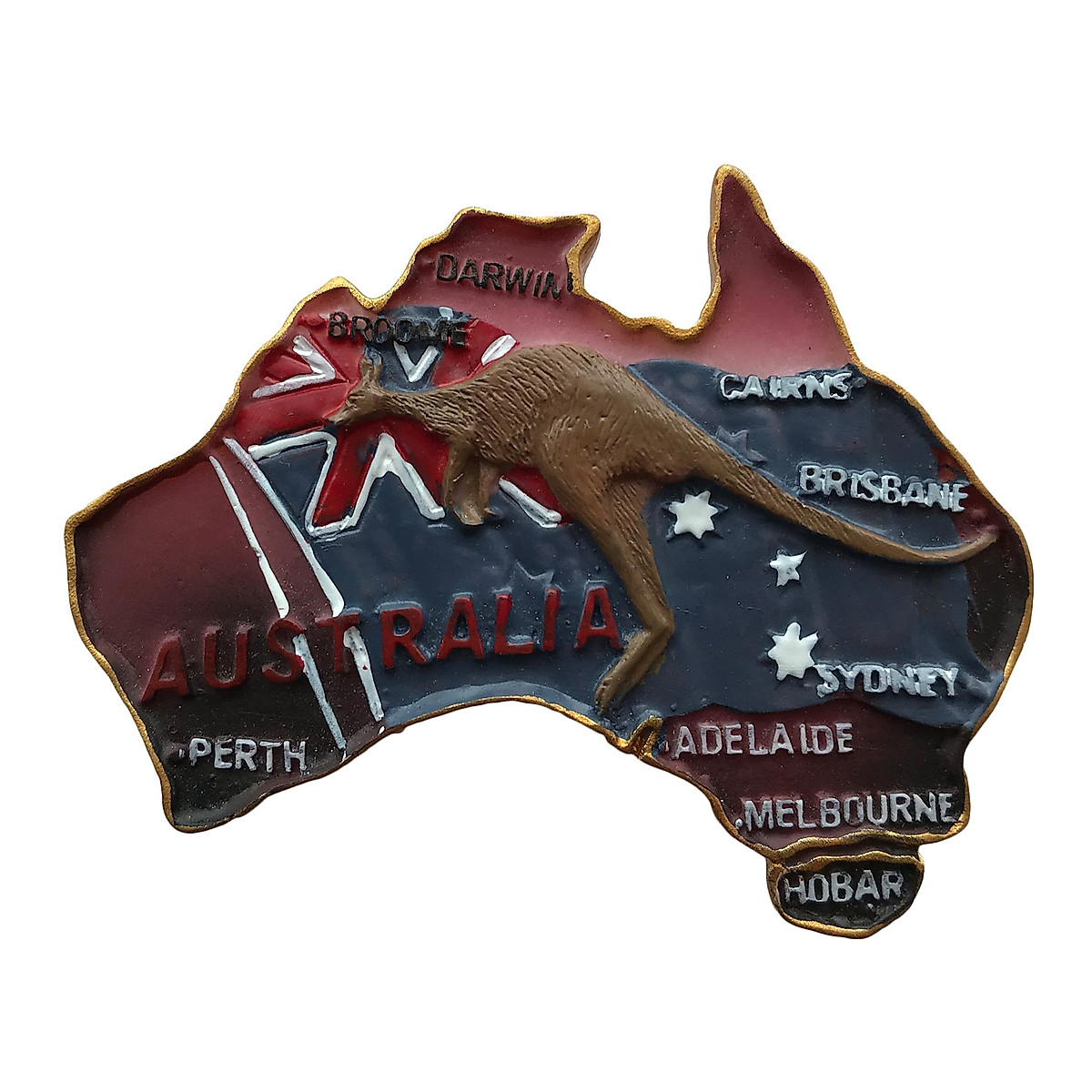 Australia Kangaroo 3D Refrigerator Magnet Travel Souvenirs Collection,Australia Fridge Magnet Home and Kitchen Decoration Magnetic Sticker