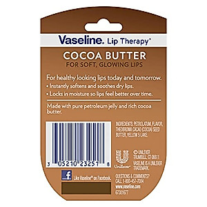 Vaseline Lip Therapy Bundle - Creme Brulee, Rosy Lips & Cocoa Butter, 0.25 Ounce (Pack of 3)