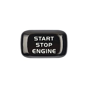 DKMUS Engine Start Button Replace Cover Stop Swtich Key Decor for Volvo V40 V60 S60 XC60 S80 V50 V70 XC70 (Black)
