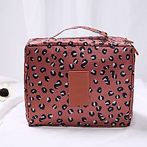 CDYD Large Capacity Portable Makeup Bag Multi-Layer Storage Portable Square Bag Multi-Functional Waterproof Washing Bag (Color : E, Size : 21 * 16 * 8cm)