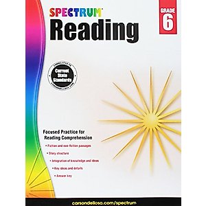Spectrum Reading Workbook Grade 6