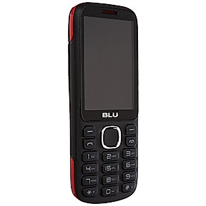 BLU Jenny TV 2.8 T276T Unlocked GSM Dual-SIM Cell Phone w/ 1.3MP Camera - Unlocked Cell Phones - Retail Packaging - Black Red