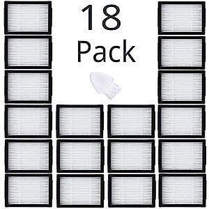 JoyBros 18-Pack Replacement HEPA Filter Compatible for iRobot Roomba evo, i,e,j Series:E5 E6 E7 i1 i3 i4 i5 i6 i7 i8 j7 J8+ and Plus versions