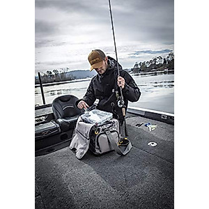 Plano B-Series 3600 Mossy Oak Manta Tackle Bag, Manta Camo with Yellow Accents, Includes 4 StowAway Utility Boxes, Soft Fishing Tackle Storage for Offshore & Onshore