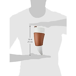 GOAT STORY Mug, Faux leather, 16 oz, Brown