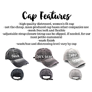 Women's Crazy Silkie Chicken Lady Hat, Baseball or High Ponytail Cap, Handmade Embroidered Silkie Chicken Farm Owner Gift for Her Wife Girlfriend Mom Friend Sister, Funny Pun