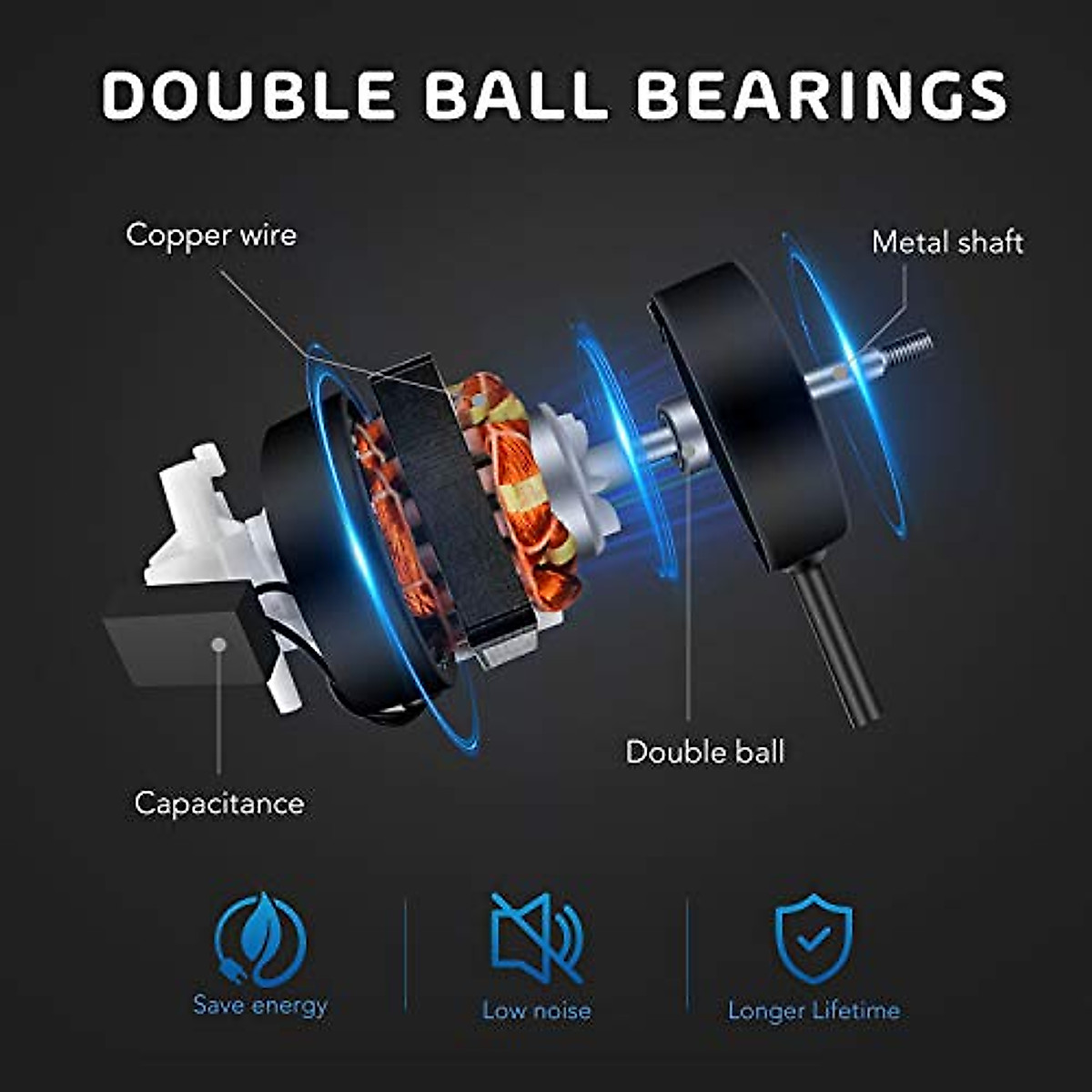 Simple Deluxe 18 Inch Industrial Wall Mount 3 Speed Commercial Ventilation Metal Fan for Warehouse, Greenhouse, Workshop, Patio, Factory and Basement, Black