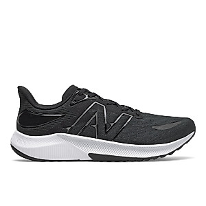 New Balance Men's FuelCell Propel V3 Running Shoe, Black/White, 14