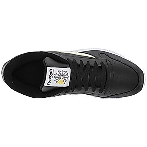Reebok unisex-adult Classic Leather,Black/White/Gold Met.,11.5 M US