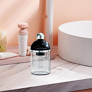 awakentti Soap Dispenser Bathroom, Electric Automatic Soap Dispense, Bathroom Counter Top Decorative Foam Soap Dispense for Liquid Soap, Shampoo, Body Wash (Black)