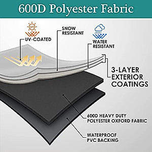 MRWiZMS 600D Heavy Duty Black Pallet Cover | Pallet Covers Fits Large Pallets Up to 48" x 60" x 48" | Waterproof,Weather Resistant, Rip-Proof, Anti-UV, Fade Resistant, with Adjustable Velcro Strap