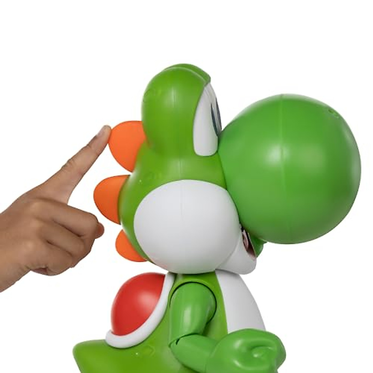 Super Mario Let's Go, Yoshi! 12-Inch-Tall Interactive Action Figure with 20+ Iconic Sounds & Music - Officially Licensed by Nintendo