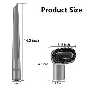 Crevice Tool and Dust Brush, Vacuum Accessories Attachments Compatible with Shark Navigator Lift-Away Vacuum Cleaner Models NV350, NV352, NV355, NV356