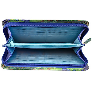 Alicia Klein® A92MS-IRISES Island collection - Market Street Wallet Wristlet and Phone Case