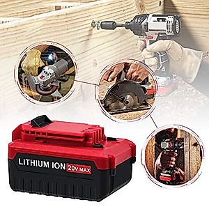 Dosctt 2 Packs 6.0Ah 20 Volt PCC685L Replacement Battery Compatible with Porter Cable 20V Lithium Battery PCC680L PCC682L PCC681L PCC685LP Cordless Tools Batteries