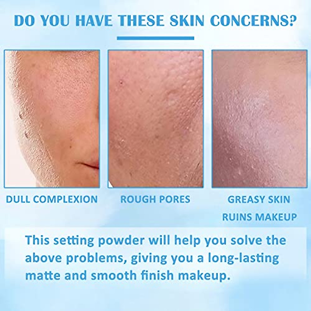 U-Shinein Oil Control Pressed Setting Powder, Matte Soft Jelly Texture Powder-free Face Powder, Long-Lasting Waterproof Pressed Powder Makeup, Flawless Lightweight Face Cosmetics to Brighten Skin