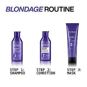 Redken Color Extend Blondage Color Depositing Purple Shampoo | For Blonde Hair | Neutralizes Brassy Tones In Blonde Hair | With Salicylic Acid | 10.1 Fl Oz (Pack of 1)