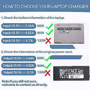 90W AC Adapter for Dell OptiPlex Micro 3050 3080 7050 7060 9020 Desktop 11 15 3000 5000 7000 Series Laptop Charger 3501 3505 5555 Latitude 13 3310 3420 Replacement Power Supply Cord 0G6j41