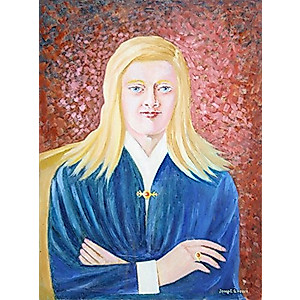 Girl with Yellow Hair and Blue Dress