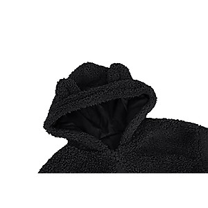 Karlywindow Toddler Boys Girls Fleece Jacket Fuzzy Winter Warm Teddy Coat for Kids Baby