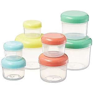 Snapware Meal Prep 16-Pc Plastic Mini Kit with Lids, 16-Oz, 8-Oz, 4-Oz, and 2-Oz Round Salad Dressing Container Set, Non-Toxic, BPA-Free Lid Plastic Cups, Microwave, Dishwasher, and Freezer Safe