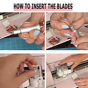 THANMAO 40 Pcs Replacement Blades Compatibility with Explore Air 2/Air 3 /Maker/Maker 3/Expression. 45 Degre Standard Cutting Replacement Blades