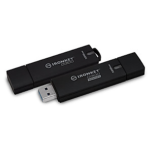 Kingston - IKD300SM/128GB - MF IKD300SM 128GB 128GB D300SM AES 256 XTS Encrypted USB Drive Retail