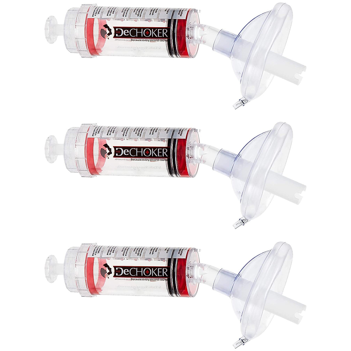 DeCHOKER Choking Rescue Anti-Choking Device for Qty 3 Children (Ages 3-12 Years), Pack of 3, First Aid Choking Rescue