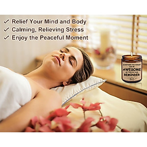 BrightinWint Vanilla Scented Candles, Candle Gifts for Women Men, You are Awesome Candle Unique Candles for Home Scented, Encouragement Gifts for Women, Men, Family, Best Friend, Coworker